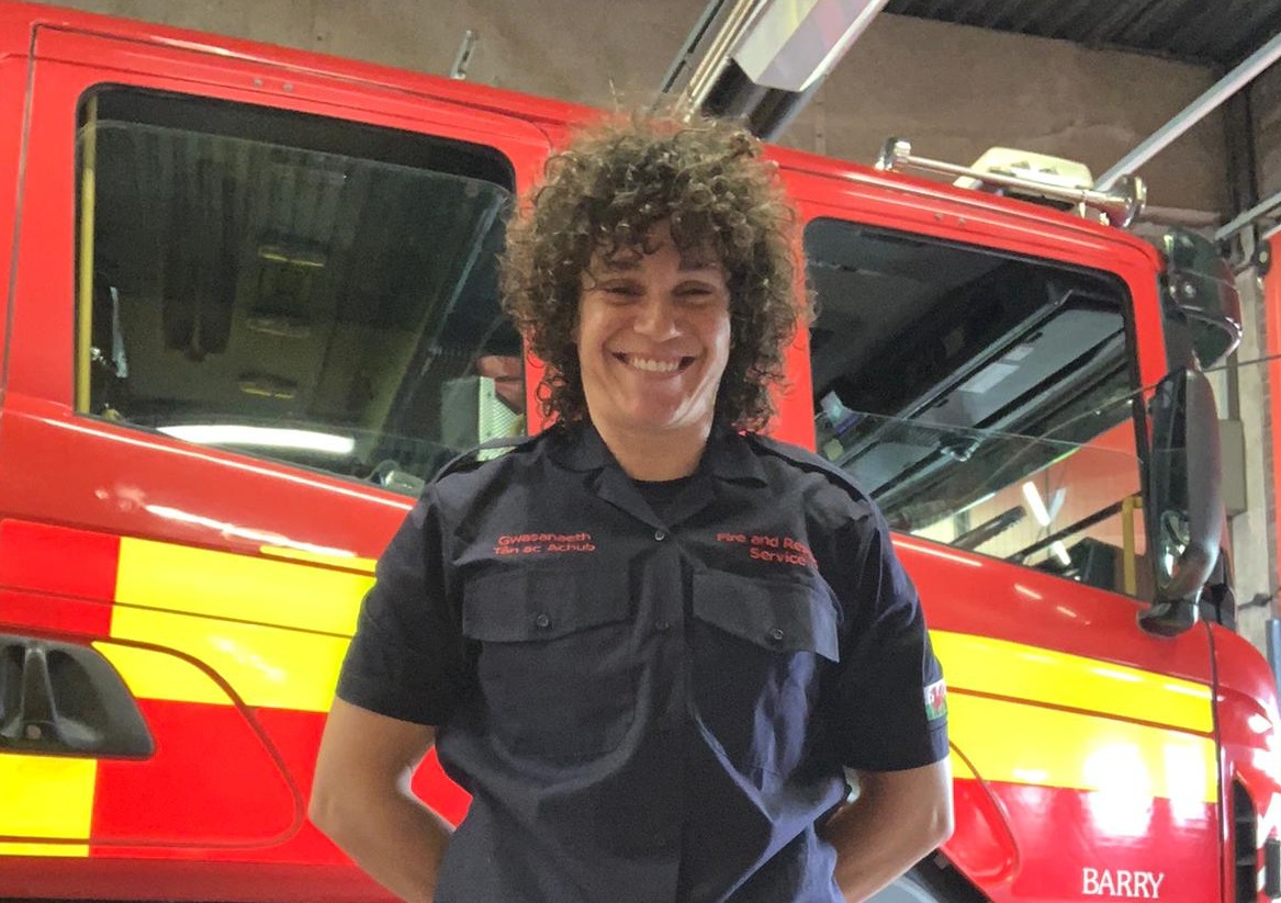 The rugby captain on the firefighting front line | Sport Wales